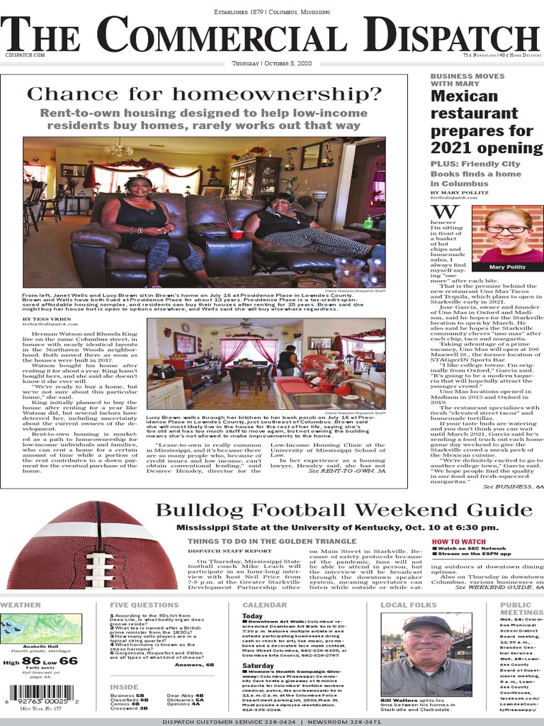 Commercial Dispatch Eedition 10-8-20 PDF | PDF | Mike Pence