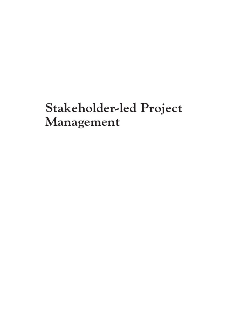 Chapter 1 | PDF | Stakeholder (Corporate) | Project Management