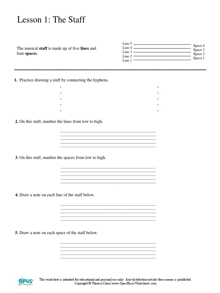 Music Theory Worksheet 10 Time Signature 34 | PDF | Clef | Performing Arts