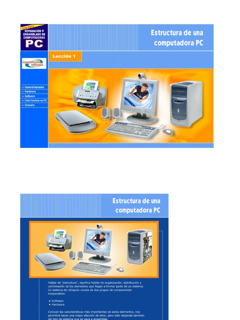 Estructura de Una Computadora PC | PDF
