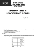 Salt Analysis Chart | PDF | Salt (Chemistry) | Hydrochloric Acid