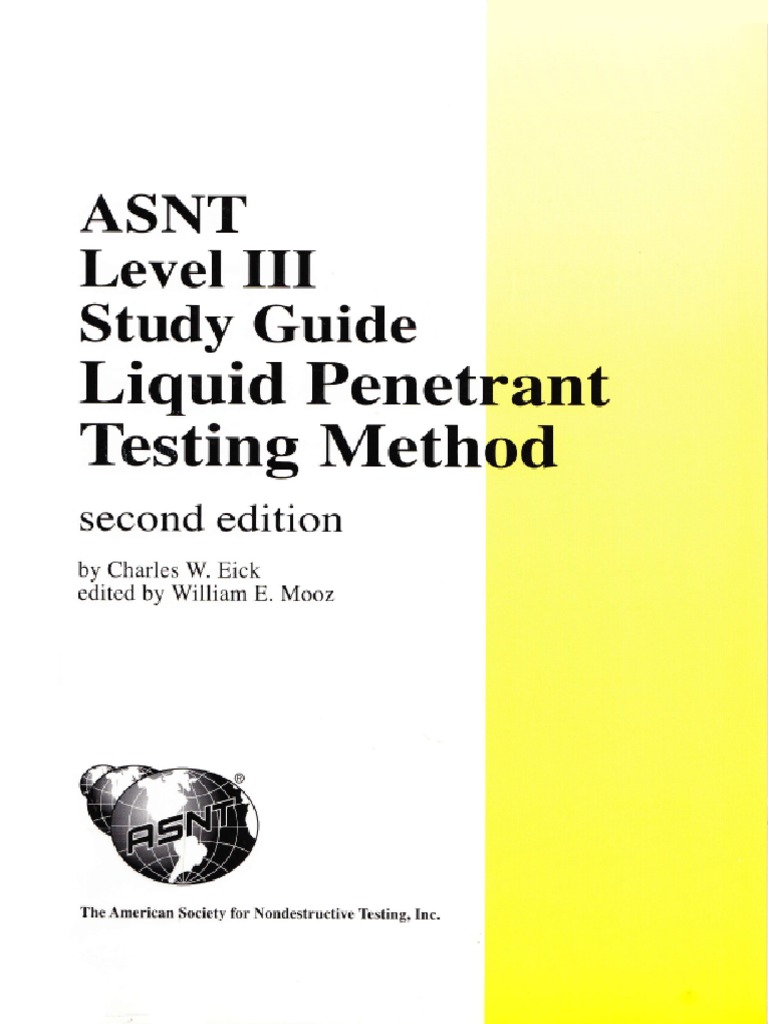 ASNT Level III Study Guide Liquid PDF | PDF | Fluorescence | Electromagnetic Radiation