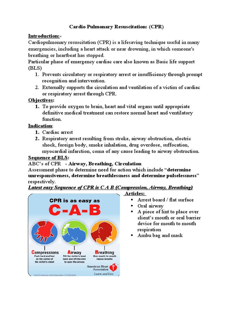 The ABCs of Lifesaving: A Comprehensive Guide to Cardiopulmonary ...