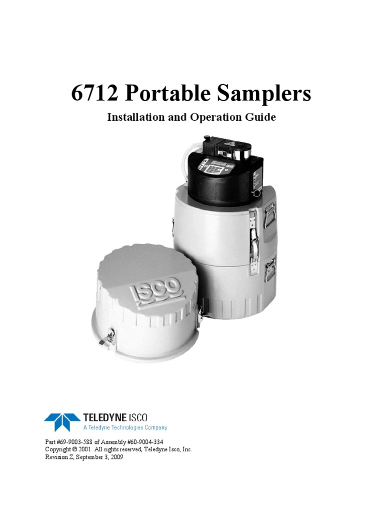 ISCO 6712 Autosampler | PDF | Hazards | Safety