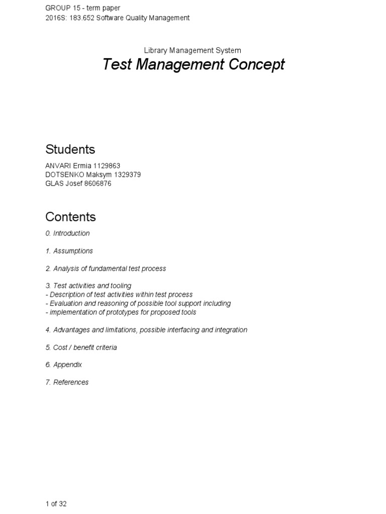 Two Levels of Third Party Control Testing | PDF | Software Testing ...