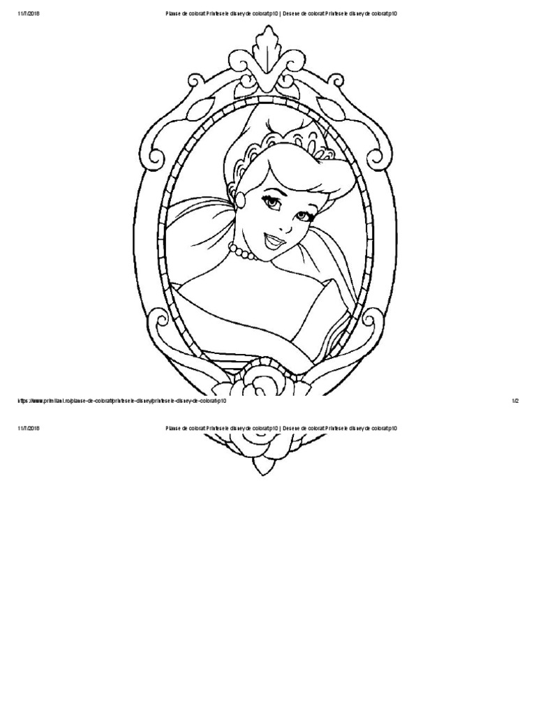 Planse de Colorat Printesele Disney de Colorat p10 - Desene de Colorat ...