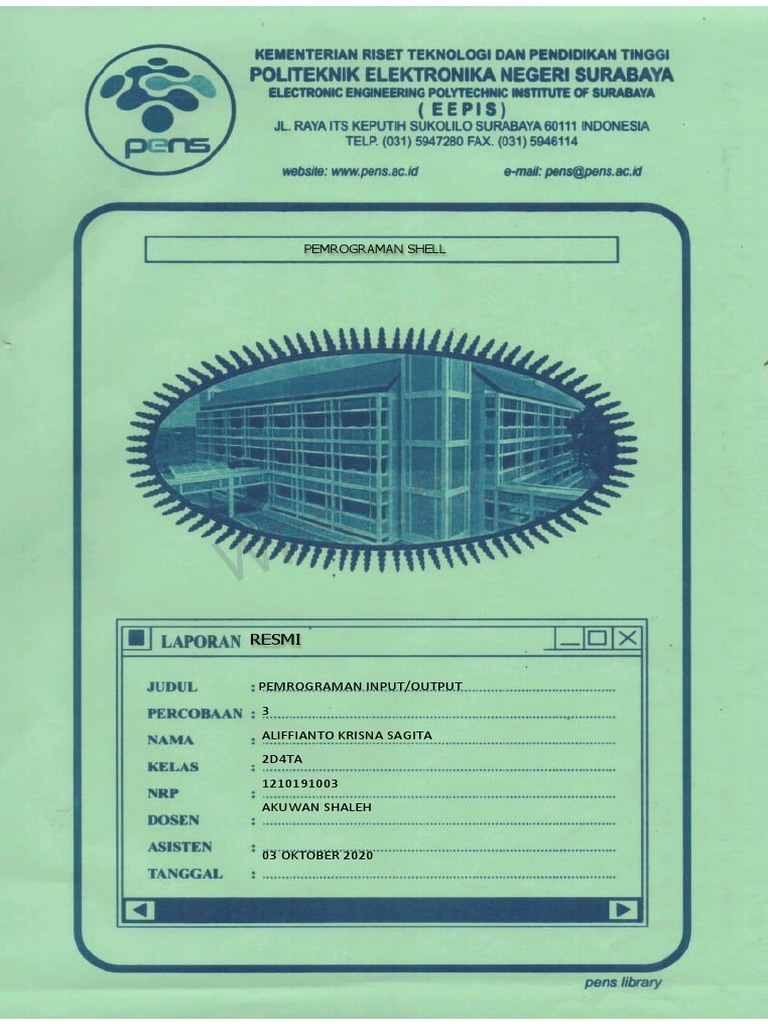 Laporan Resmi PEMROGRAMAN SHELL | PDF | Komputer