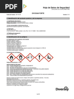 Divosan Forte Hoja de Seguridad | PDF | Agua | Quemar