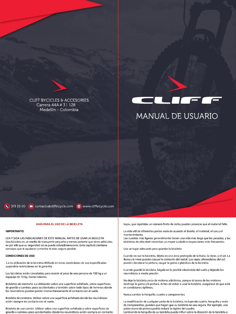 Manual Bicicletas Cliff | PDF