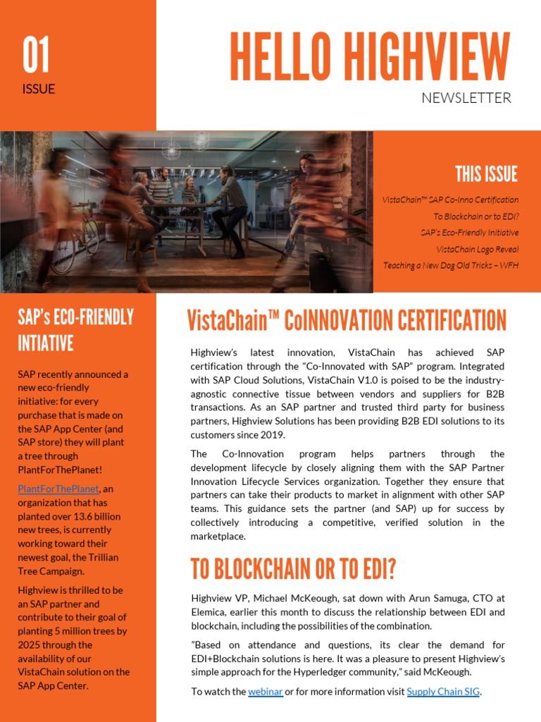 Newsletter 01 Updated | PDF | Sap Se | Supply Chain