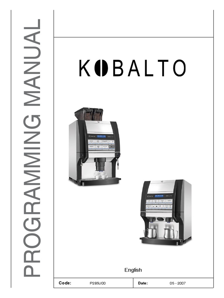 NECTA KOBALTO Programmirovanie - Tekhnicheskiy List Kofemashiny | PDF ...