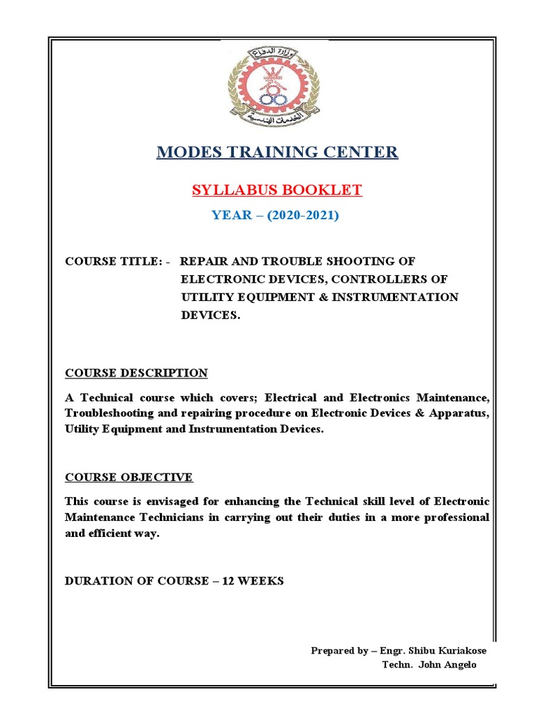 Electronic Device Repair Course | PDF | Troubleshooting | Power Supply