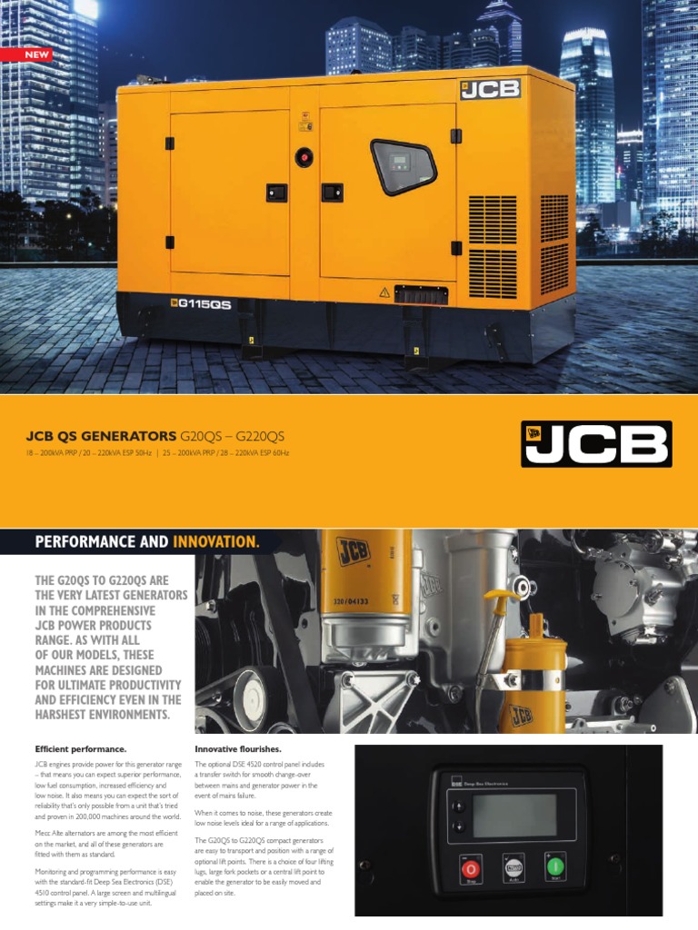 JCB QS Range Brochure | PDF | Manufactured Goods