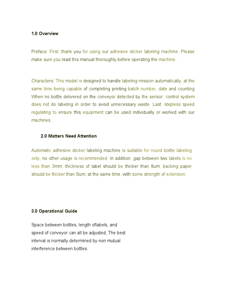 Sticker Machine: First Using Adhesive | PDF | Mechanical Engineering ...