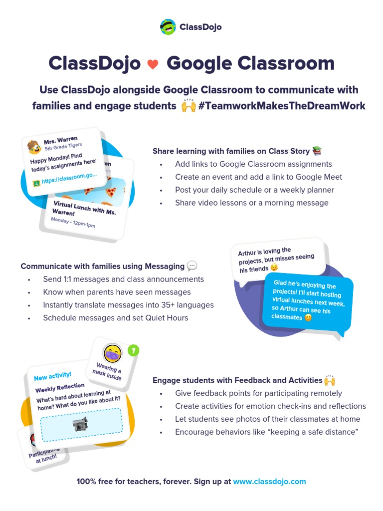 ClassDojo Google Classroom PDF | PDF | Teaching | Psychological Concepts