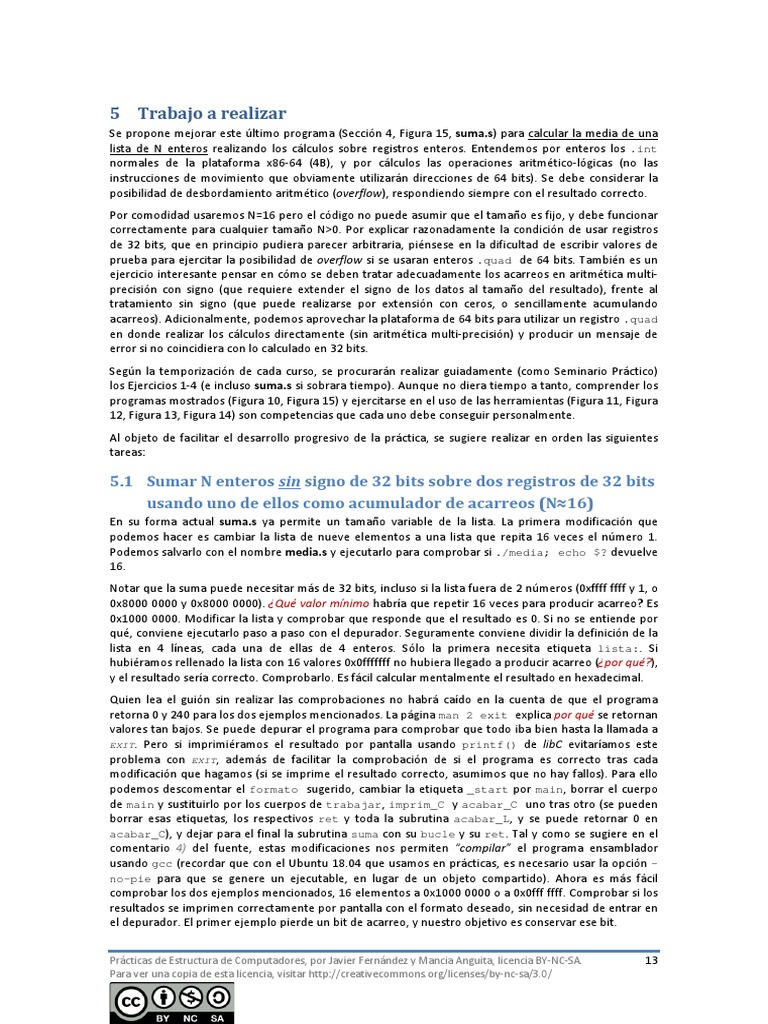 Practica 2b Guion | PDF | Poco | Computación de 64 bits