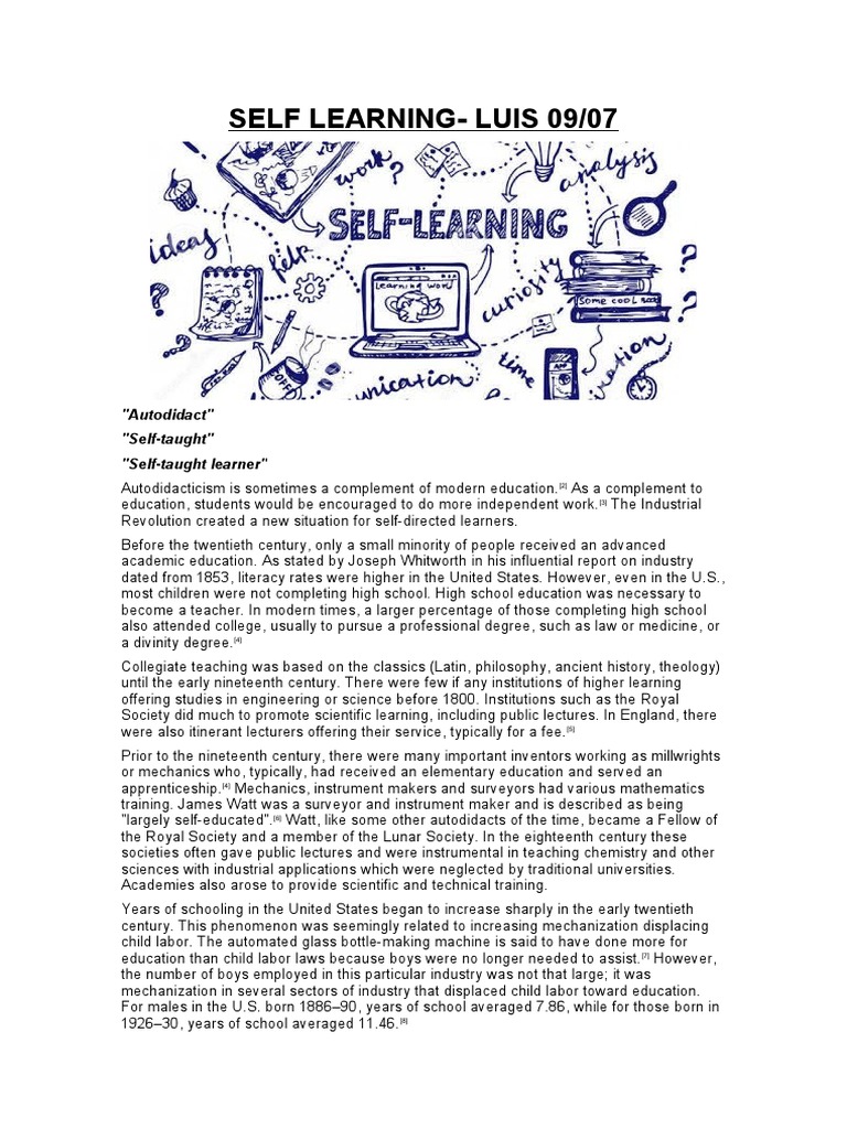 The Rise of Autodidacticism: A History of Self-Directed Learning | PDF ...