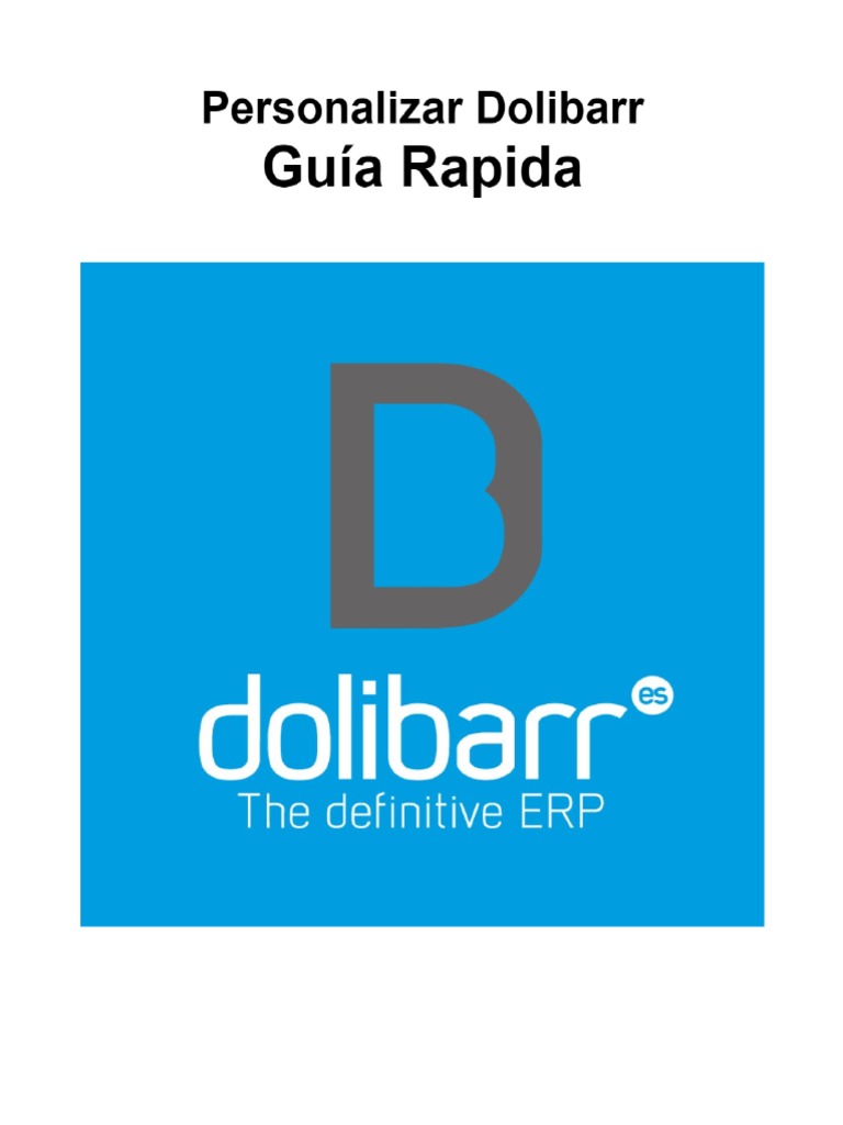 Personalizar Dolibarr Guía Rapida | PDF