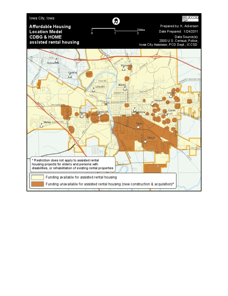 Iowa City Affordable Housing Map | PDF