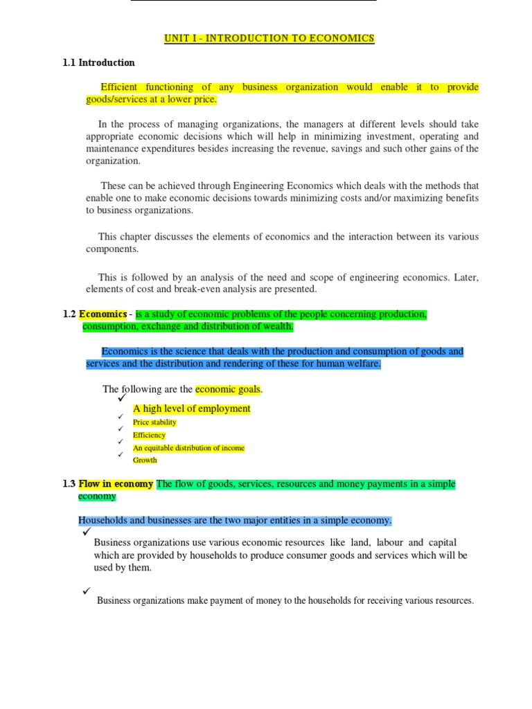 Introduction To Economics | PDF | Supply (Economics) | Demand