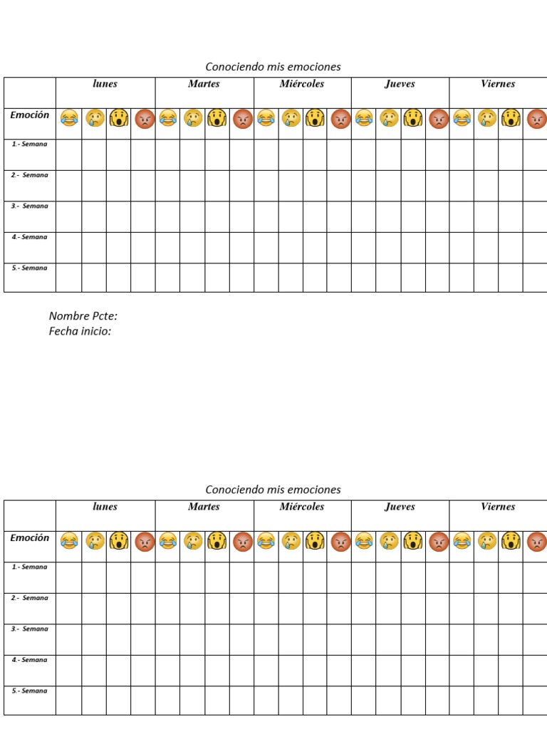 Actividad Emociones (Seguimiento) PDF | PDF