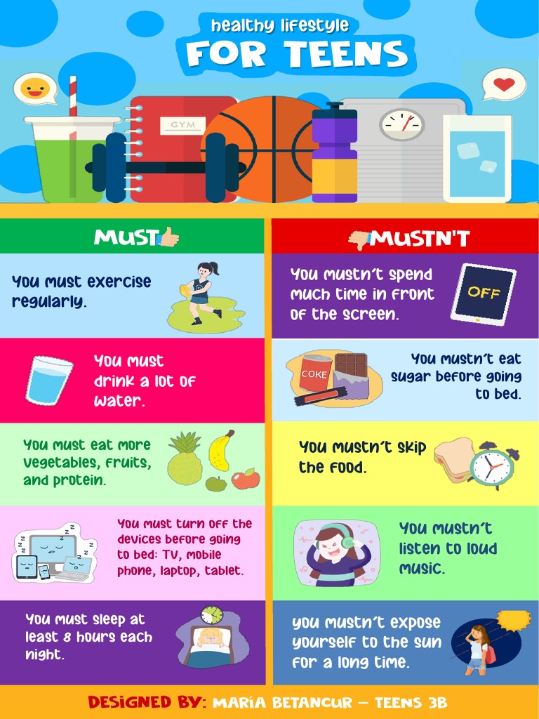 Healthy Lifestyle For Teens PDF | PDF