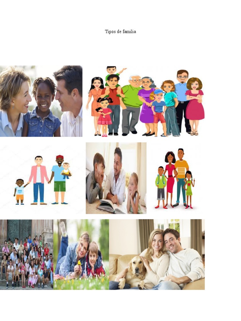 Tipos de Familia Collage | PDF