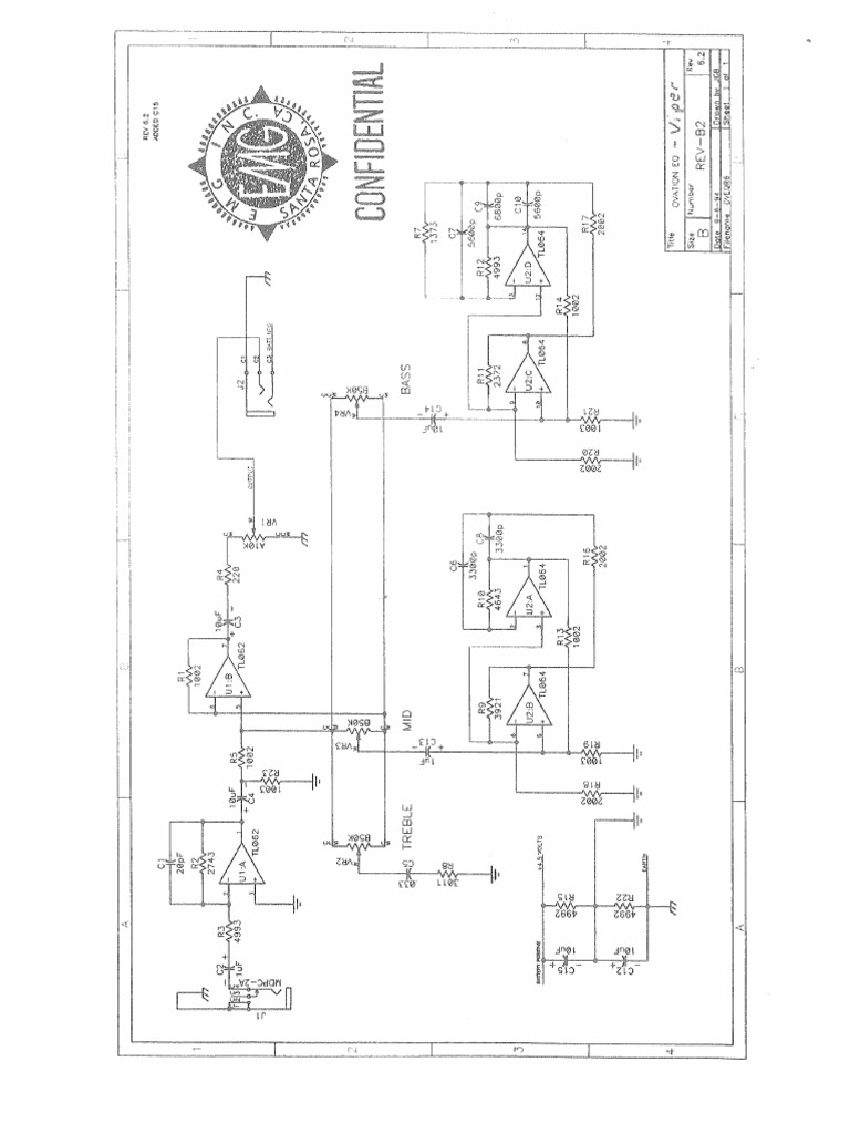 Ovation Viper EA-68 EA-63 Schematic | PDF