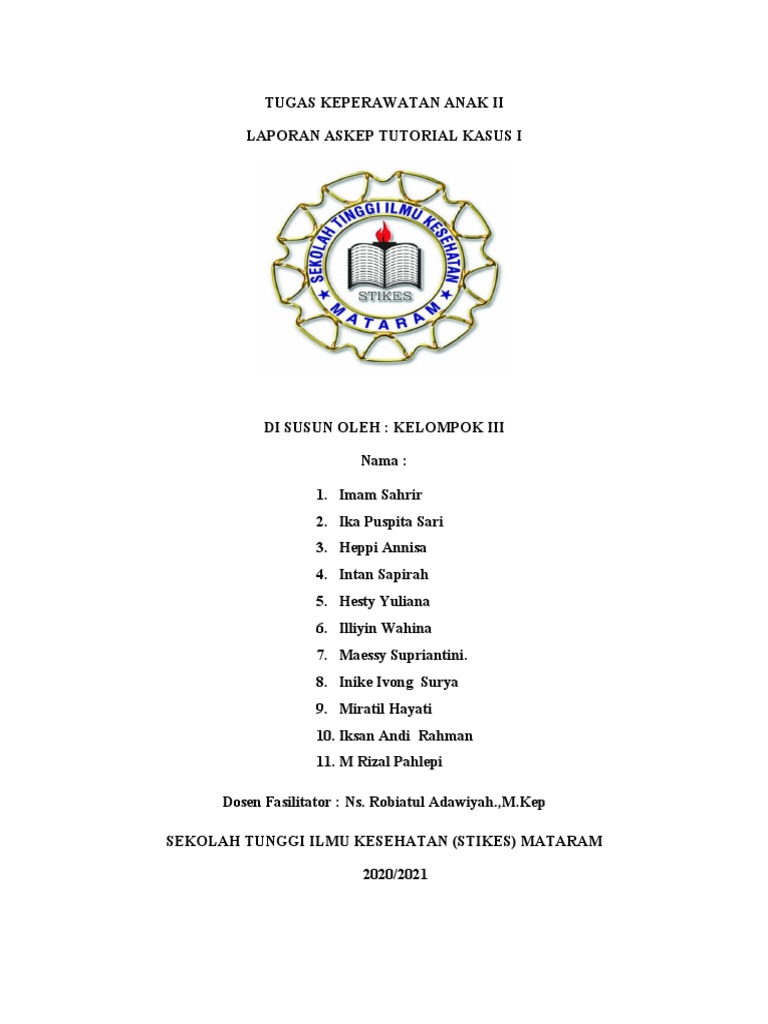 Laporan Askep Tutorial Kasus 1 | PDF