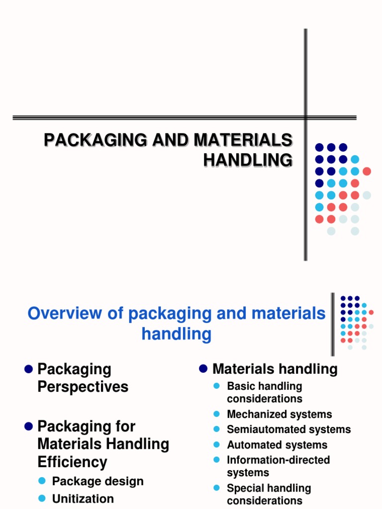 Materi PPT Packaging and Material Handling | PDF | Containerization ...