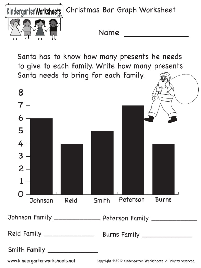 Christmas Bar Graph Worksheet PDF | PDF