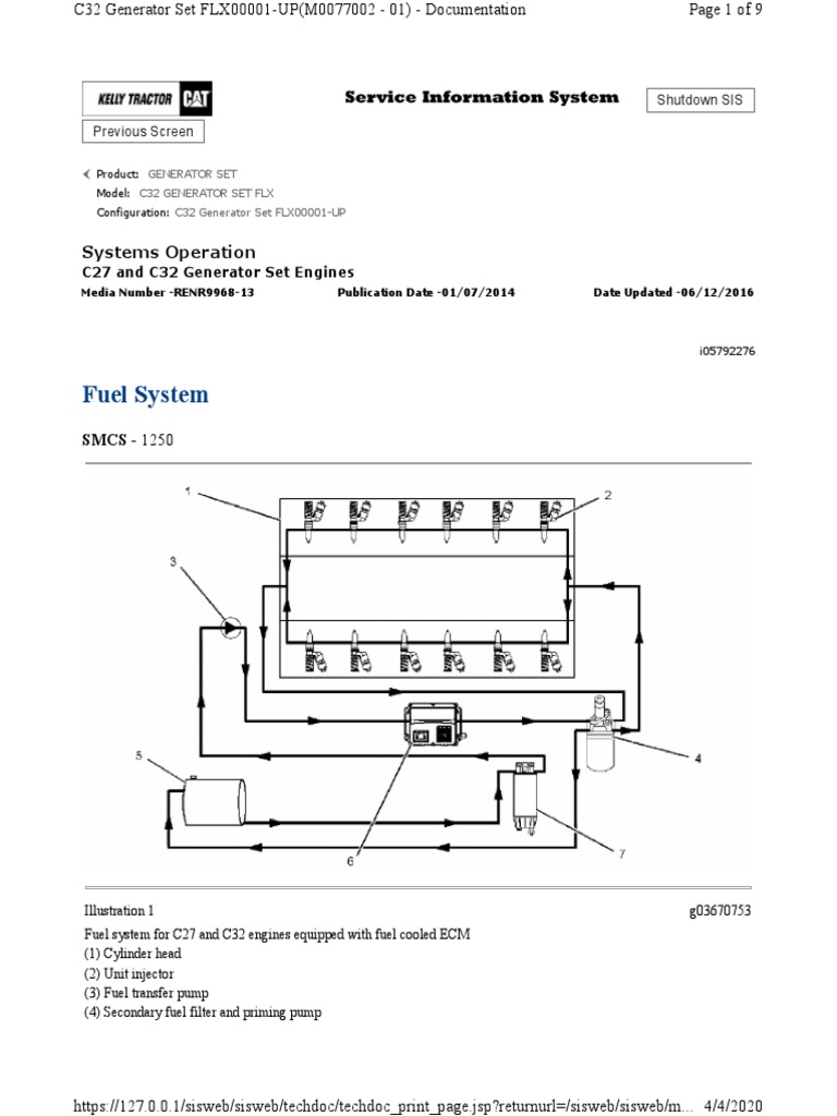 C27 and C32 Generator Set Engines - PDF Versión 1 | PDF | Fuel ...