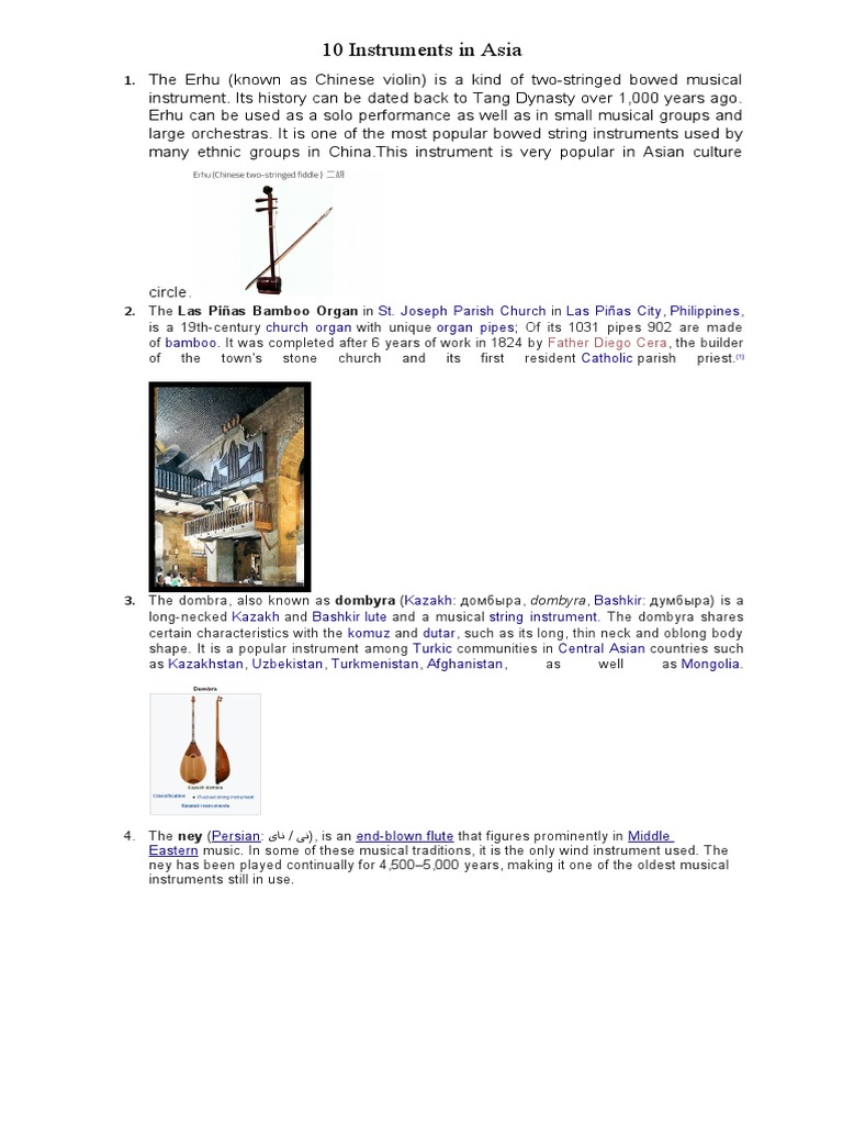 10 Instruments in Asia: Father Diego Cera | PDF | Musical Instruments ...