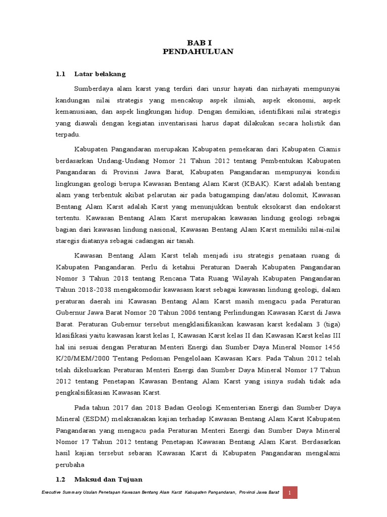 Executive Summary Usulan KBAK | PDF