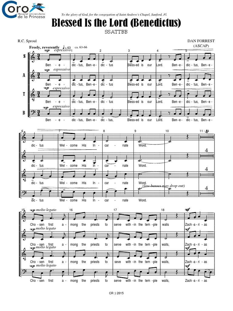 Benedictus Dan Forrest SPCR PDF | PDF | Divertissement (Général)