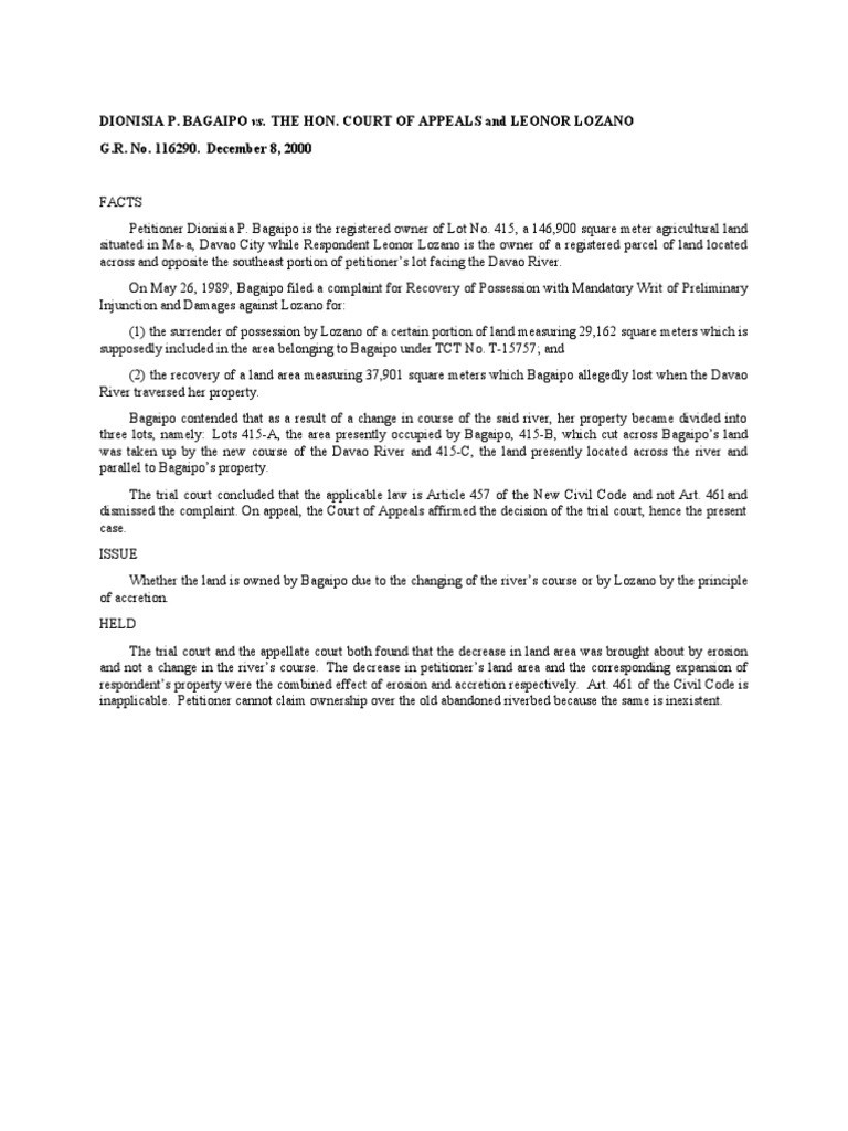 Bagaipo Case Digest | PDF