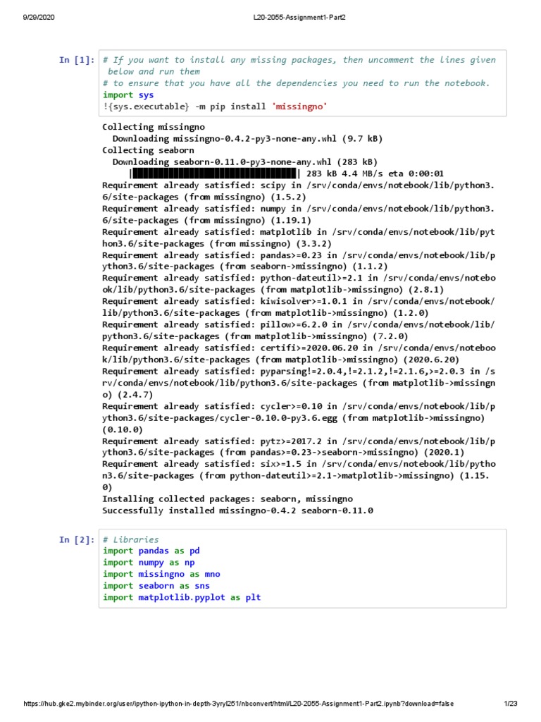 Import: Sys - Executable - M Pip Install | PDF | Probability Theory | Statistics