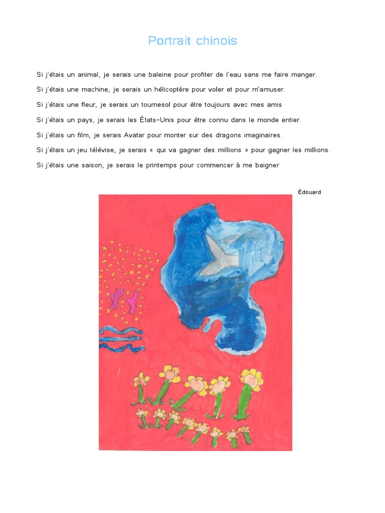 Le Portrait Chinois | PDF | Plantes | La nature