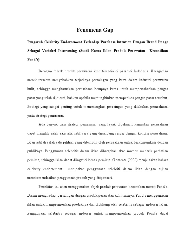 Fenomena Gap Dan Research Gap-1 | PDF