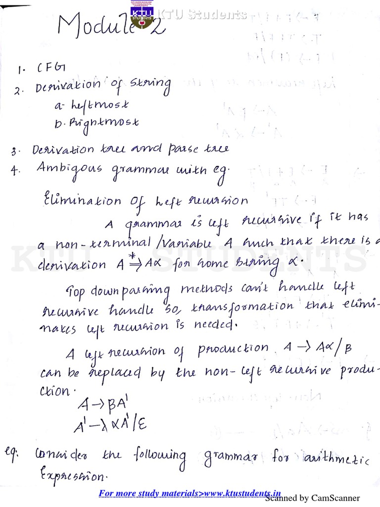 M2-Cs304-Compiler Design | PDF