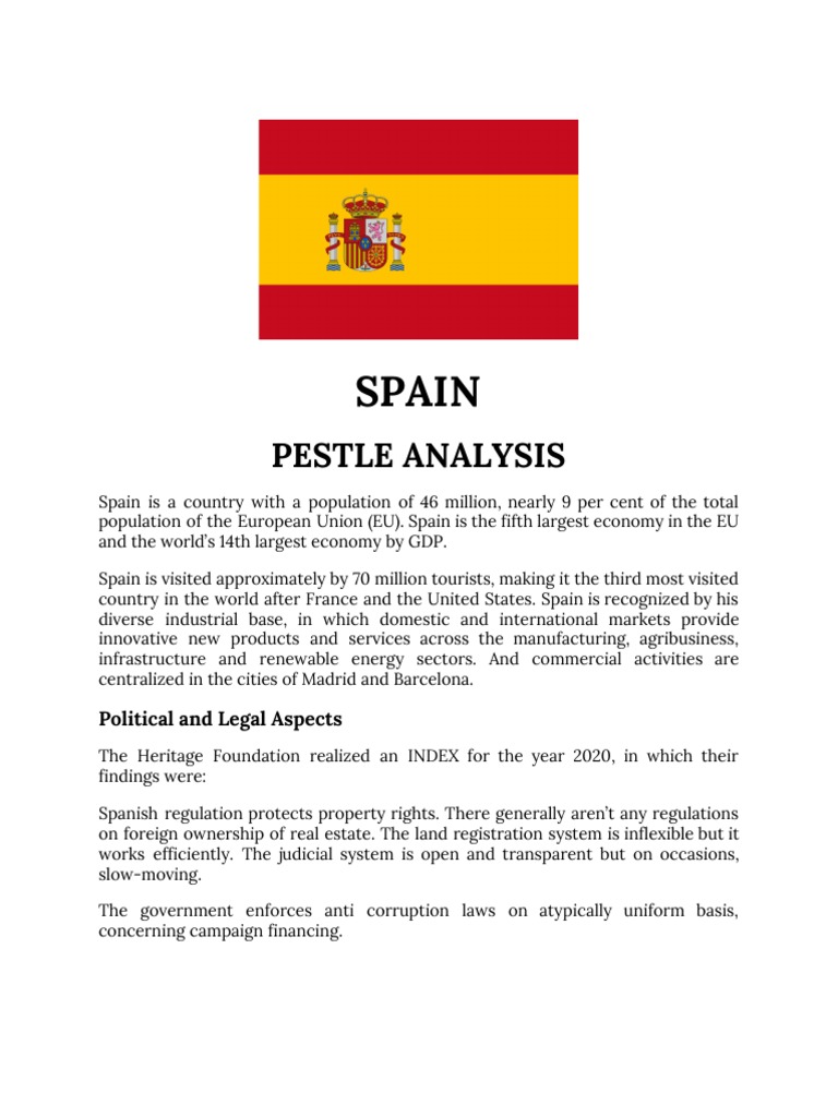 Spain Pestle Analysis | PDF | Spain | European Union
