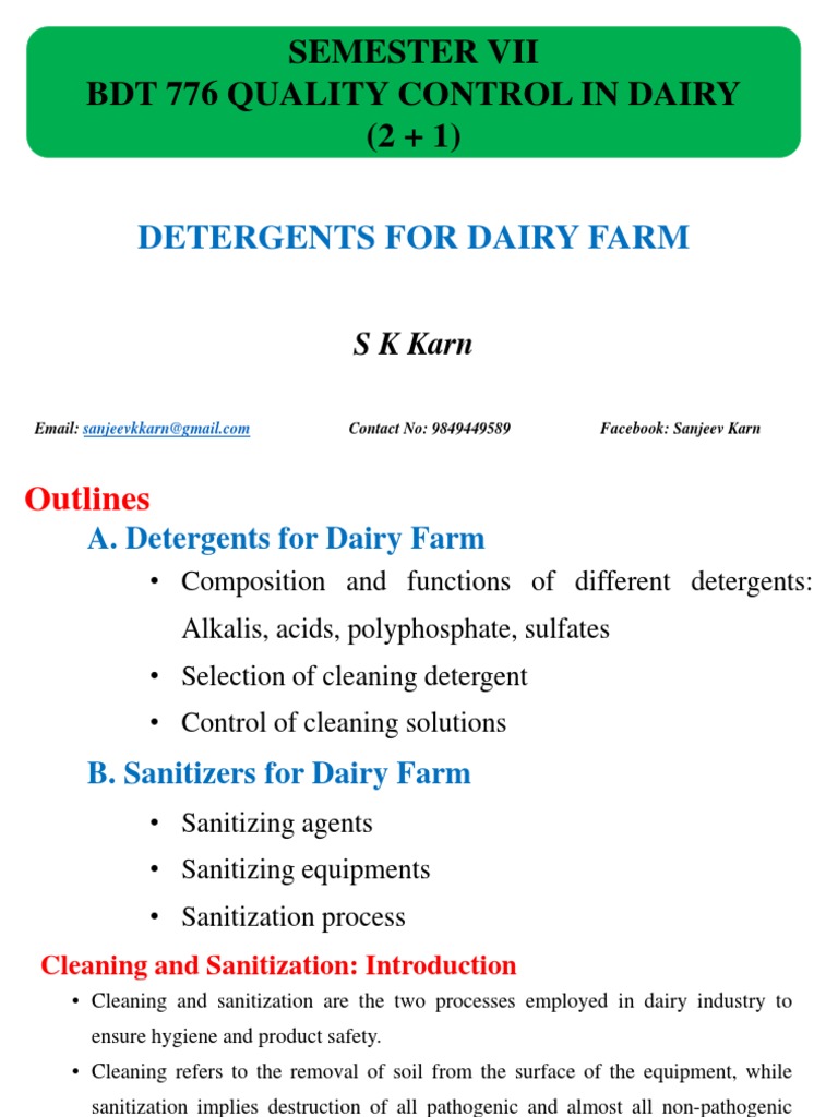 Detergents For Dairy Farm | PDF | Sodium Hydroxide | Surfactant