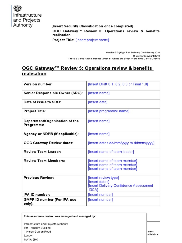 Gateway 5 Report Template v5.0 2016 | PDF | Evidence Based Medicine ...