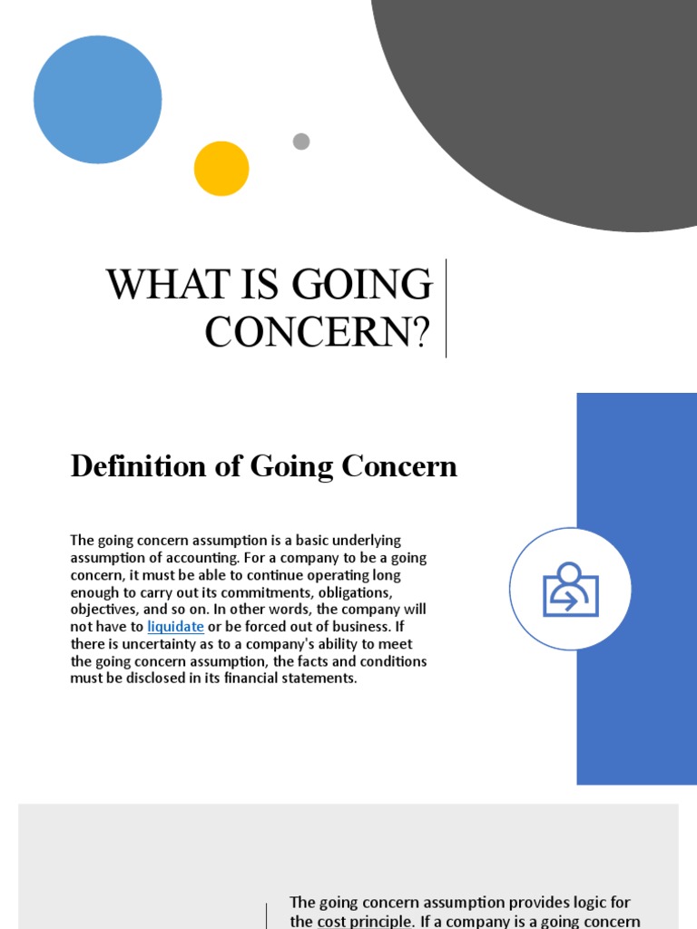 What Is Going Concern | PDF | Career & Growth | Business