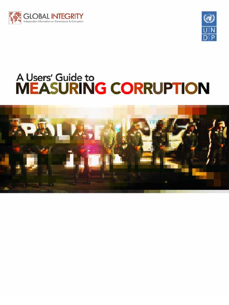 Users Guide Measuring Corruption | PDF