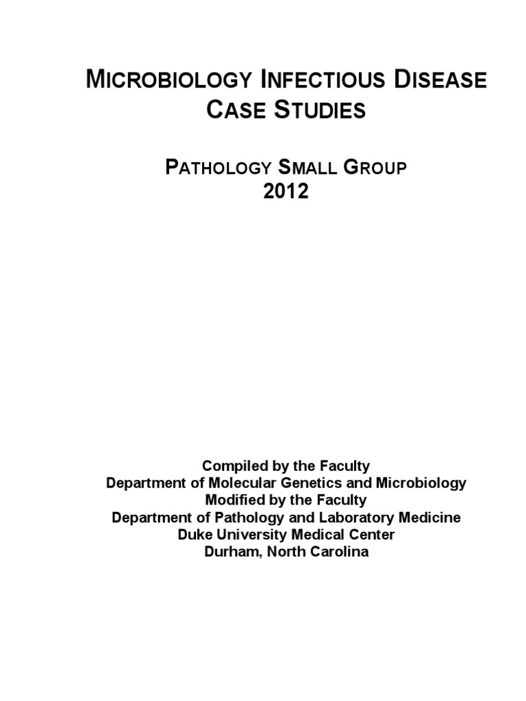 Microbiology Infectious Disease Case Studies | PDF | Urinary Tract ...