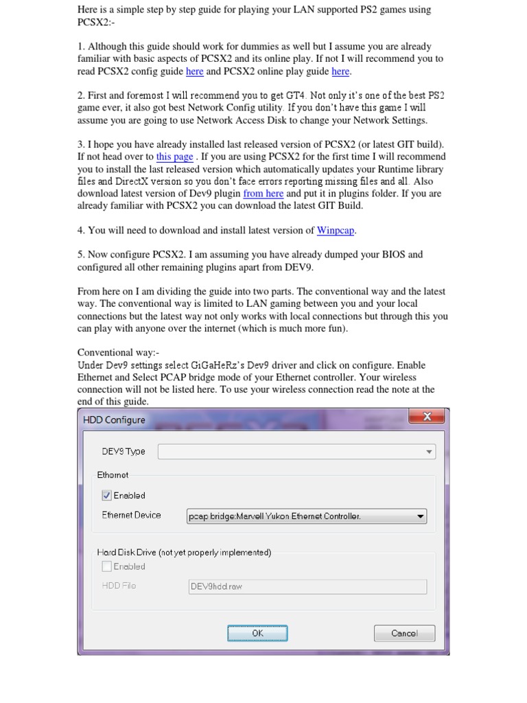 PCSX2 LAN Guide | PDF | Computer Network | Ip Address