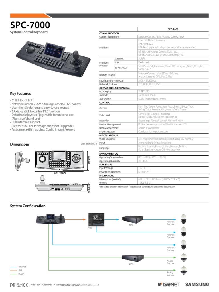 SPC 7000 | PDF | Digital Video Recorder | Usb
