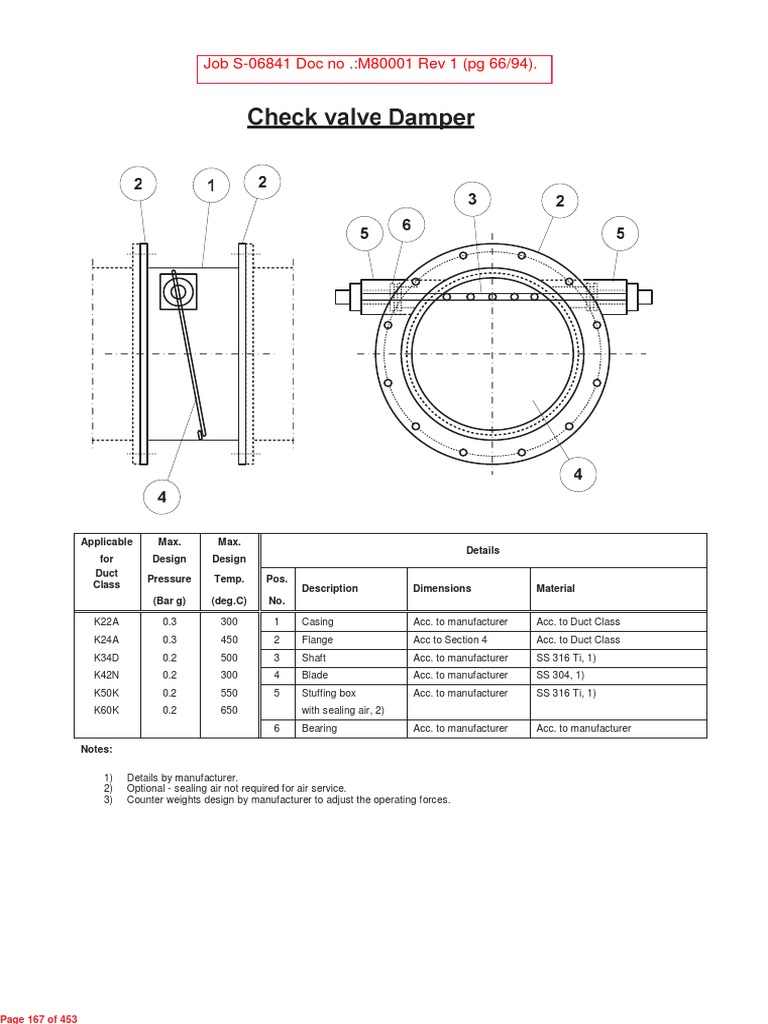 2 Check Type Damper Drawing 1555074039 | PDF