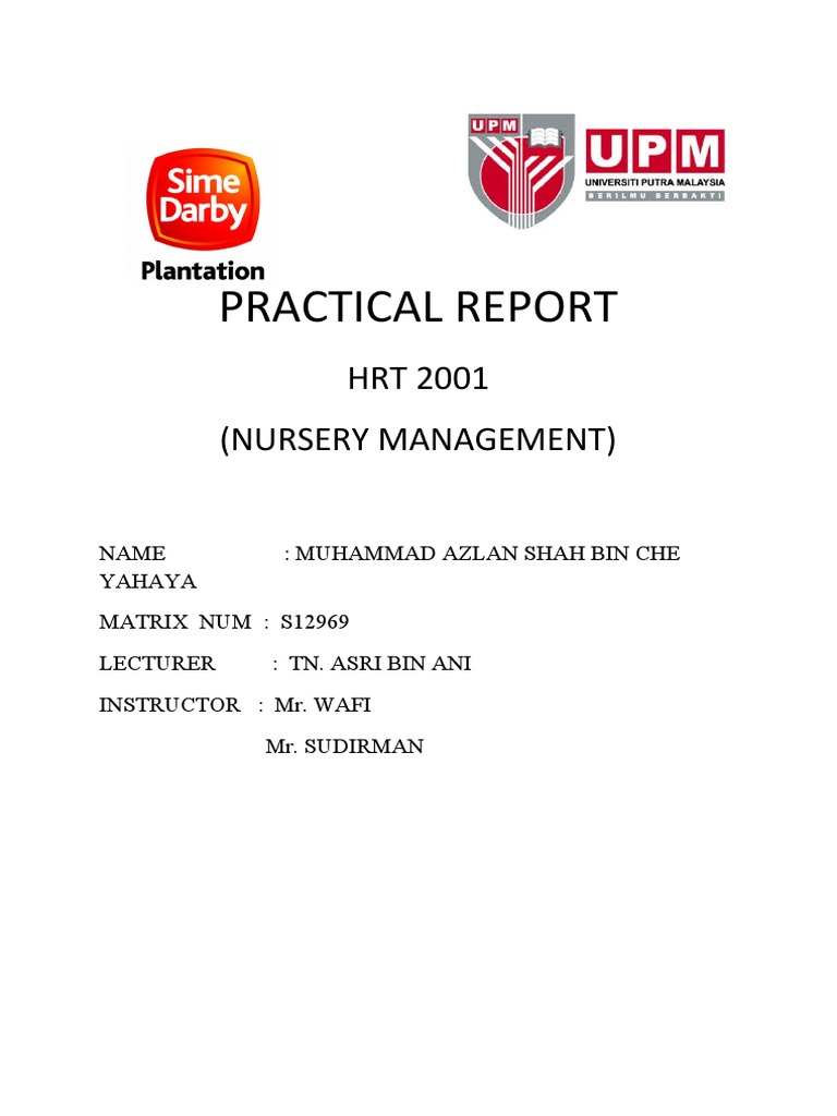 Nursery Management Practices at SD Seeds and Agricultural Services ...